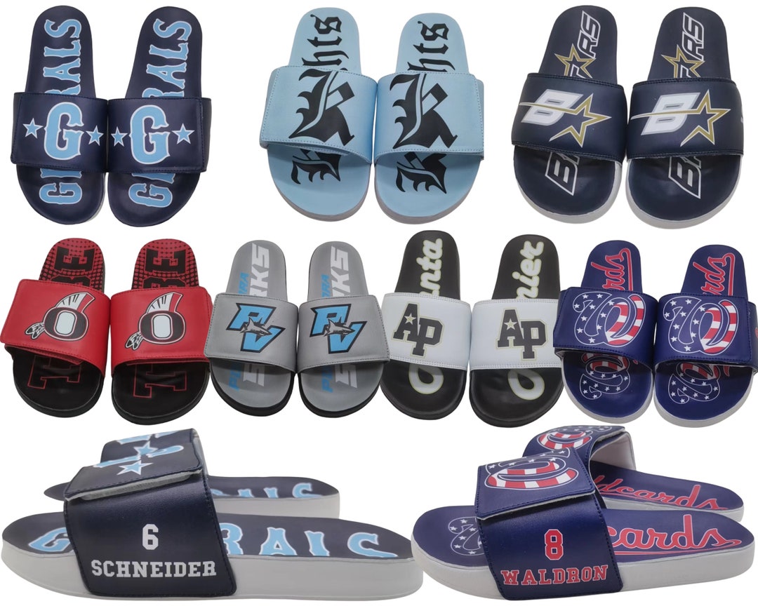 Custom Slide Sandals for Your Team, Personalized Slides, Custom Slides ...
