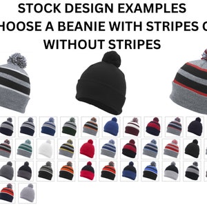 Custom Beanie, Custom Winter Hat, Personalized Beanies With Your School ...