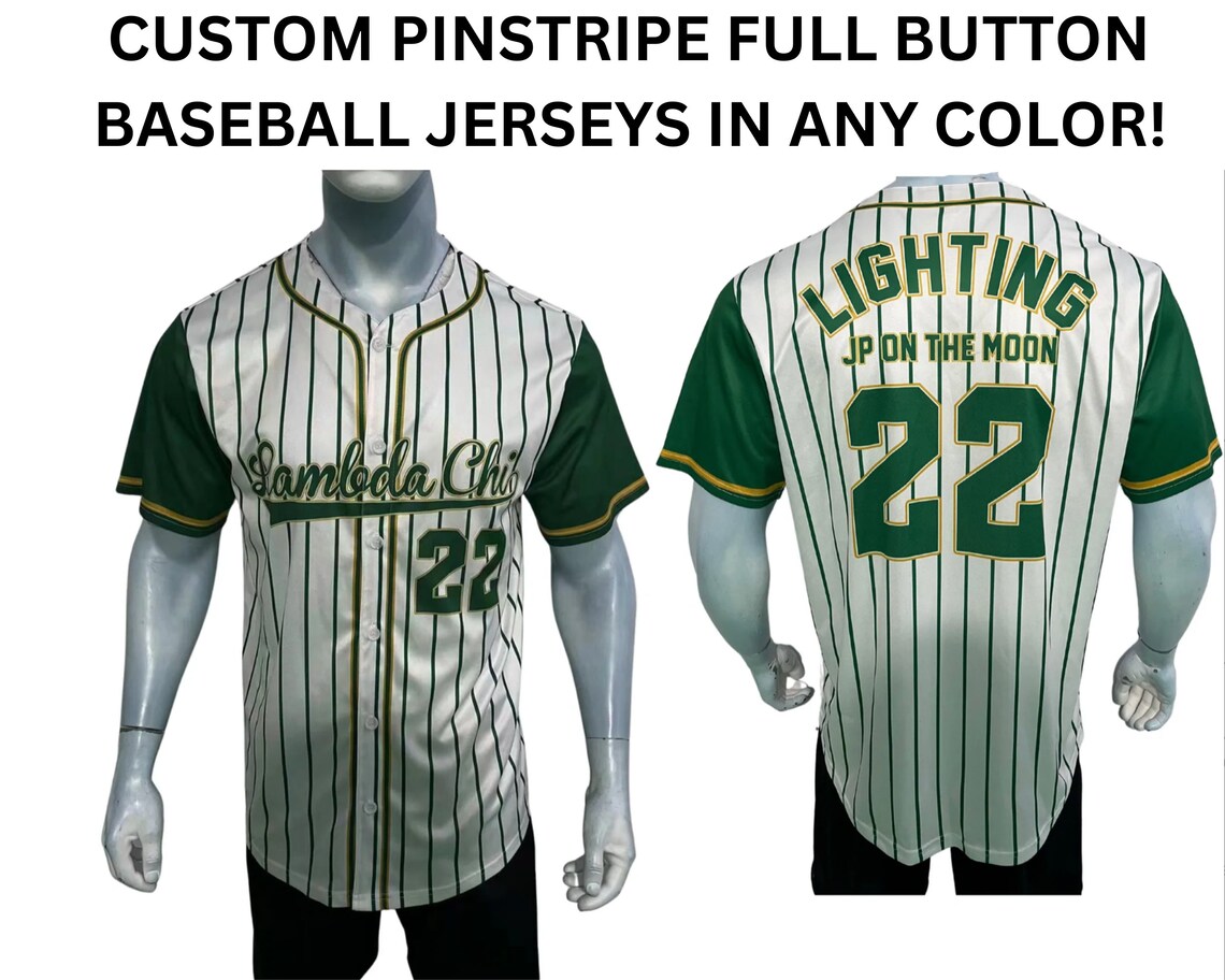 Baseball Jersey, Full Button Custom Baseball Team Uniforms, Sublimated ...