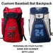 Custom Baseball Bat Bag, Personalized Baseball Bag, Baseball Bat ...