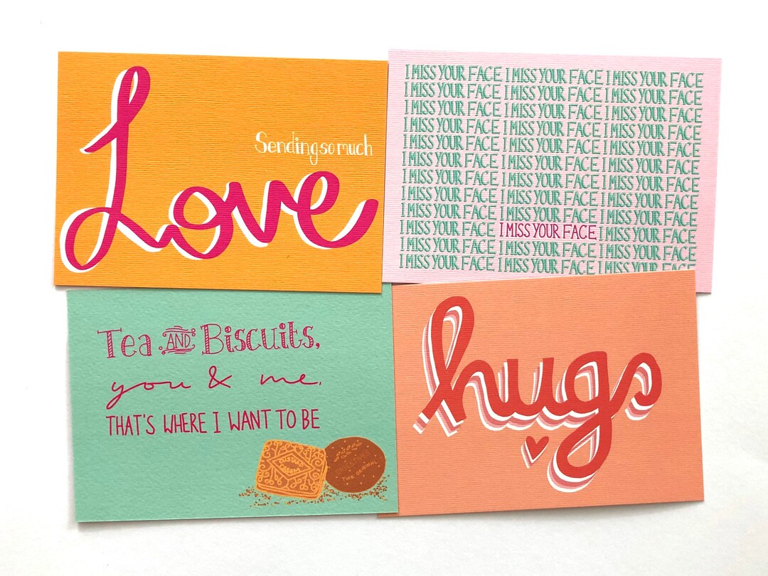Missing You Postcard Collection / Miss You - Etsy