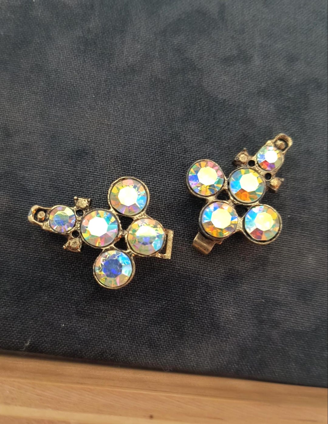 Antique Rhinestone Clasp for Belt, Ribbon, Lightweight Cloak - Etsy