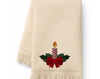 Embroidered Winter Christmas Guest Bath Towels. 100% Plush | Etsy