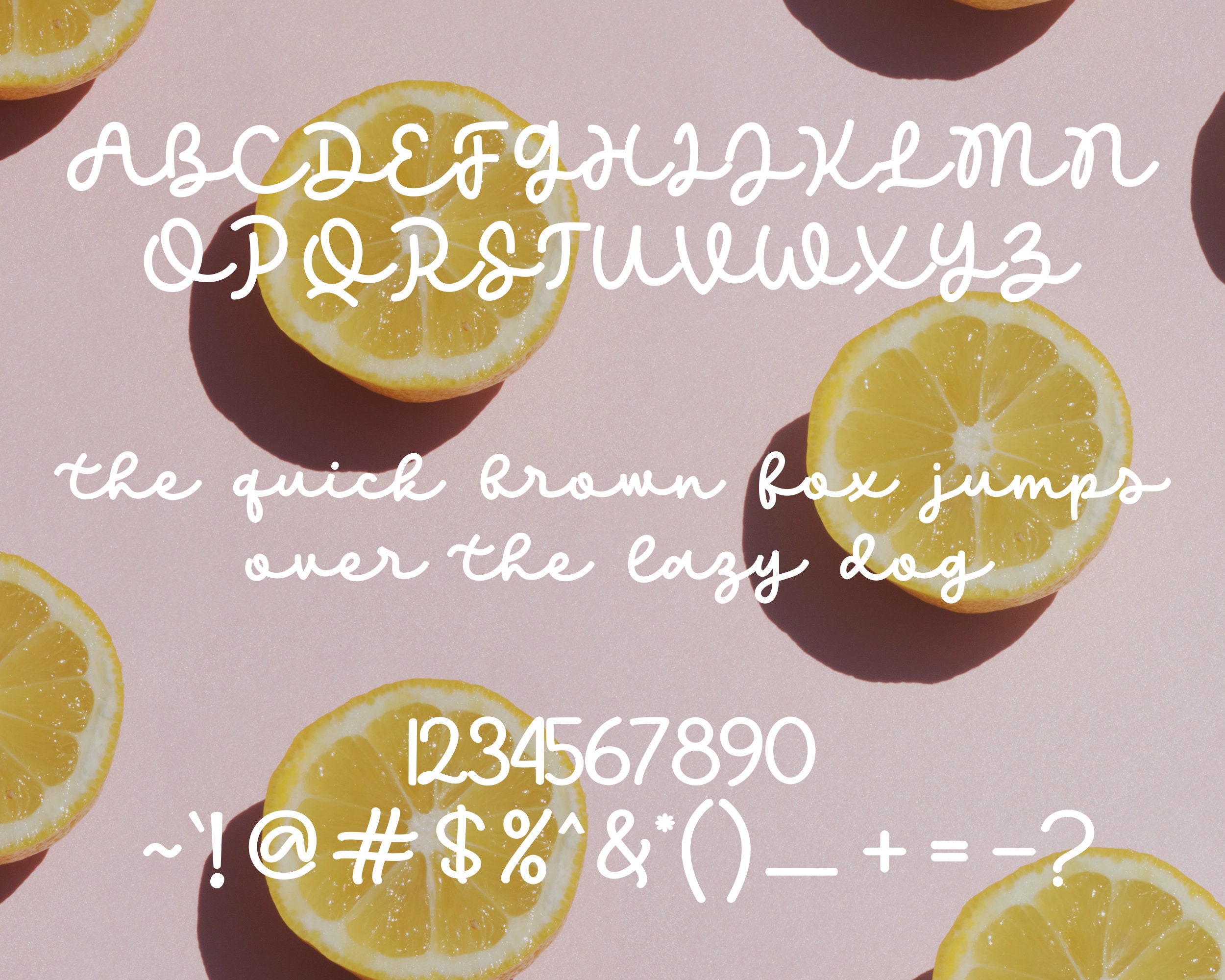 Lemonade Font Cricut Handwritten Font Modern Font Digital | Etsy