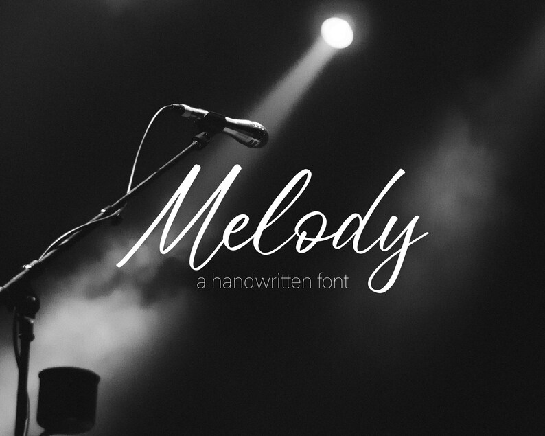 Melody Font Cricut Calligraphy Handwritten Script Font Otf | Etsy
