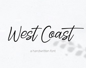 Coast Font - Etsy