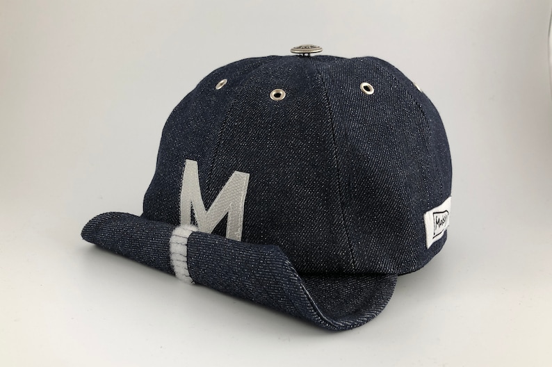 Handmade Cotton Denim Eight Panel Baseball Cap for Adults | Etsy