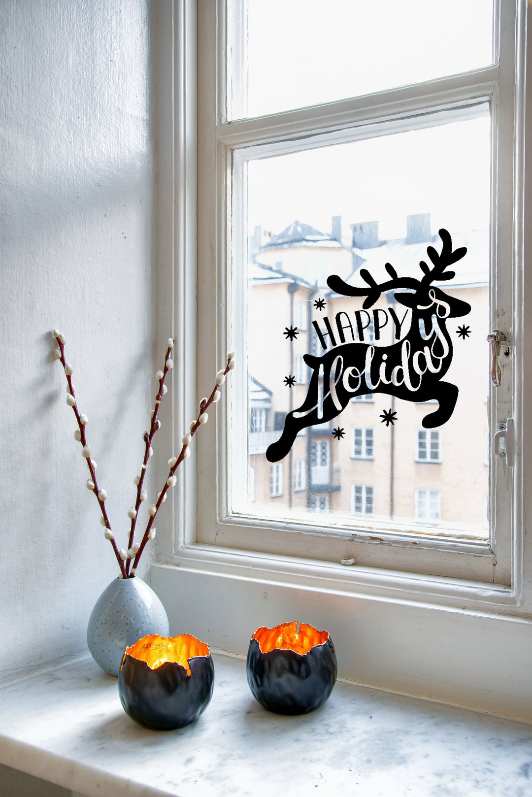 Christmas Window Display High Quality Grade Decal Decal - Etsy