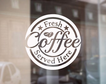 Coffee Window Sign - Etsy