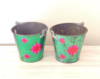 Metal Beach Pails - Etsy