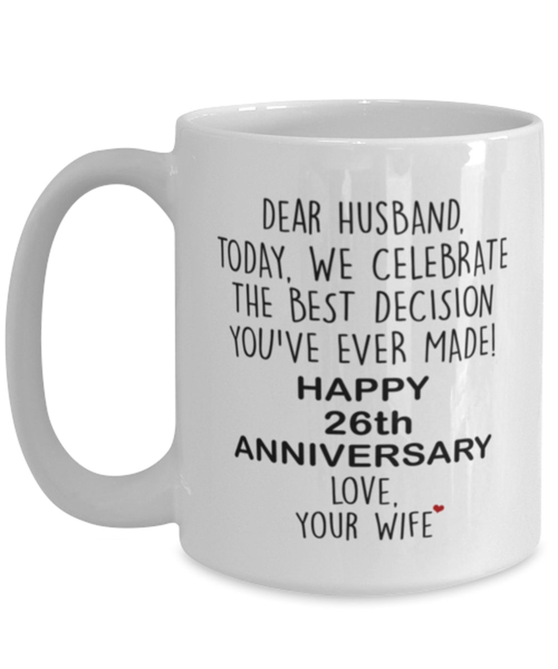 26th Anniversary Gift For Husband 26 Year Wedding Etsy