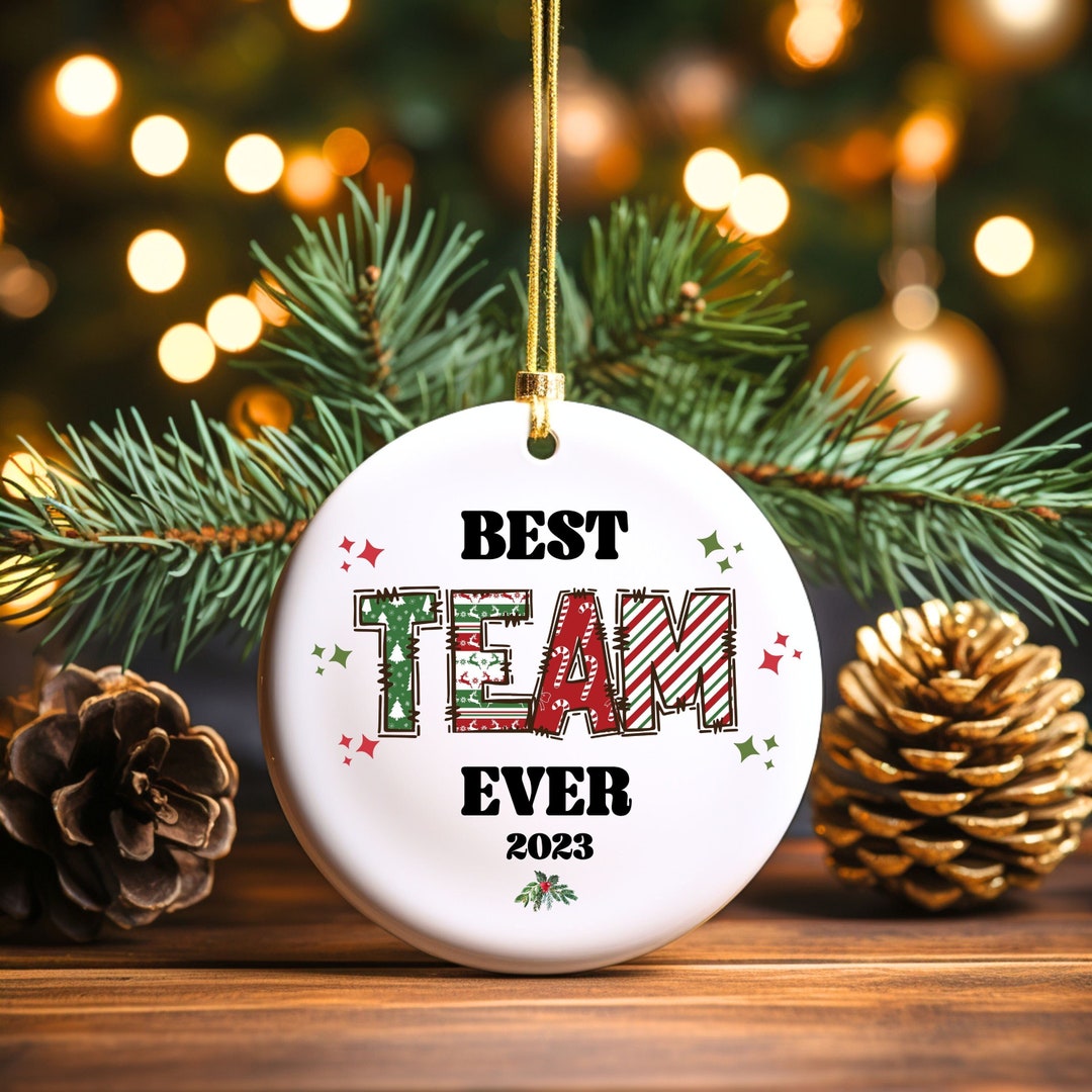 Best Team Ever 2023 Christmas Ornament, Coworker Ornament, Staff ...