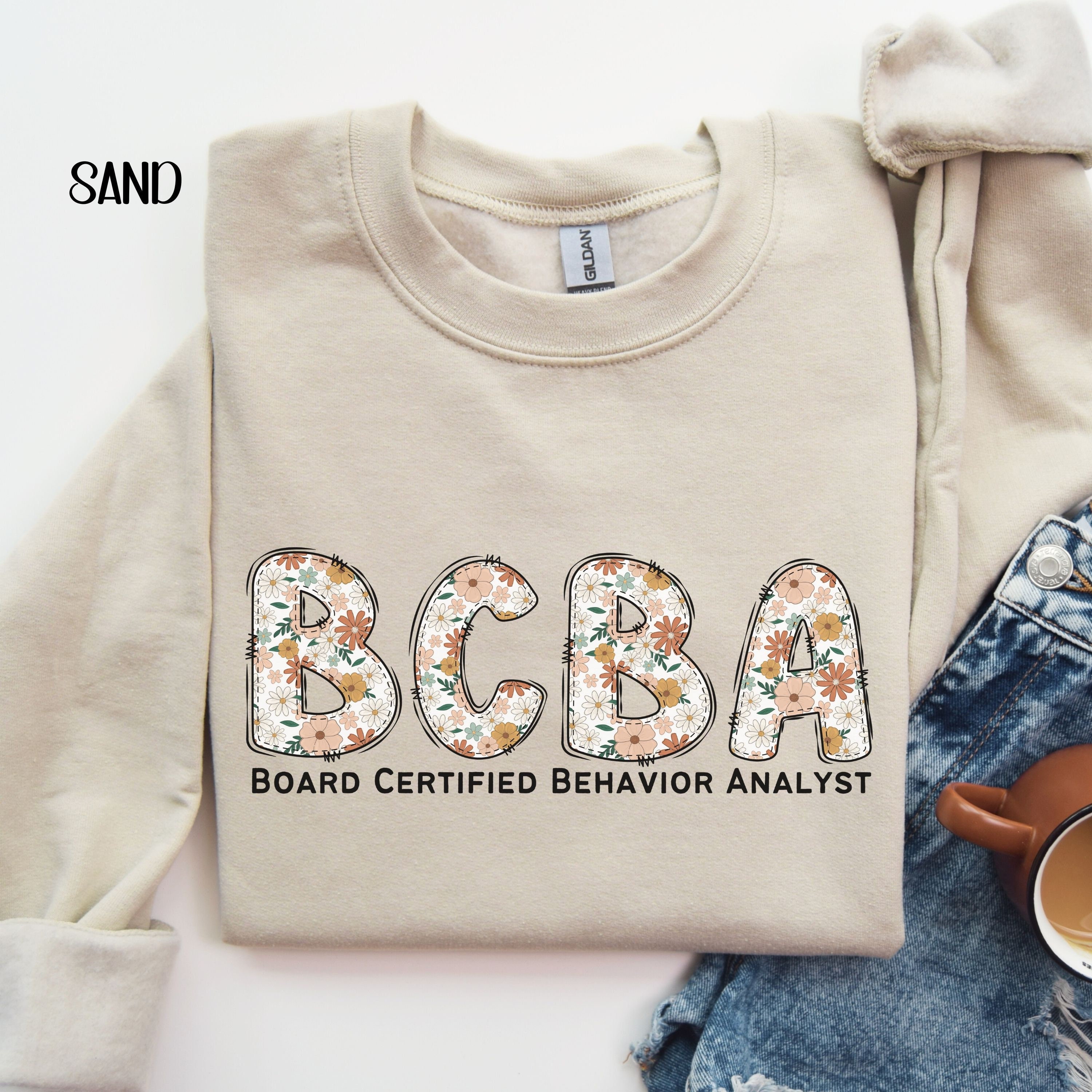 Board Certified Behavior Analyst Sweatshirt, Behavior Analyst Gift ...