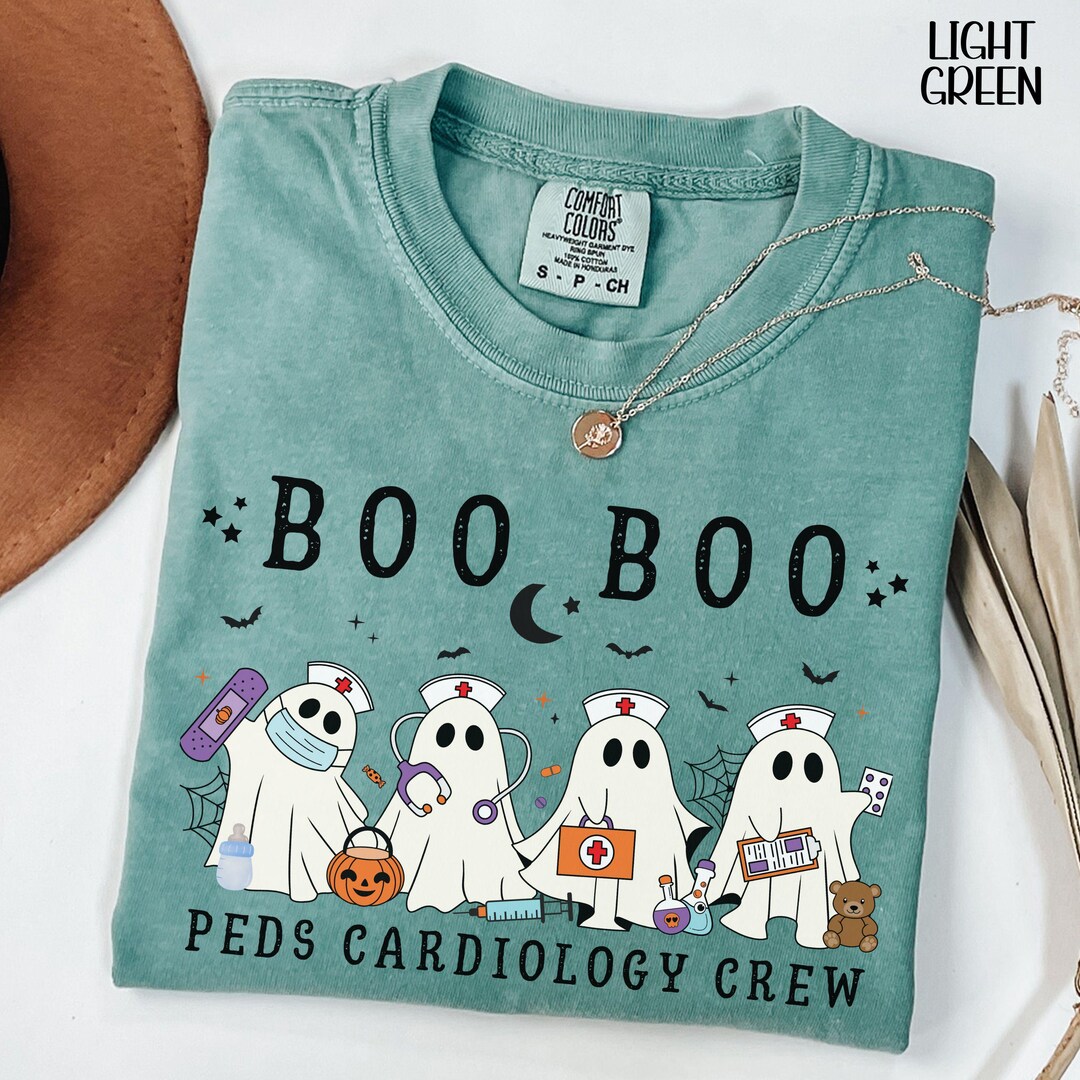 Pediatric Cardiology Crew Comfort Colors® Halloween Shirt, Peds Cardiac ...