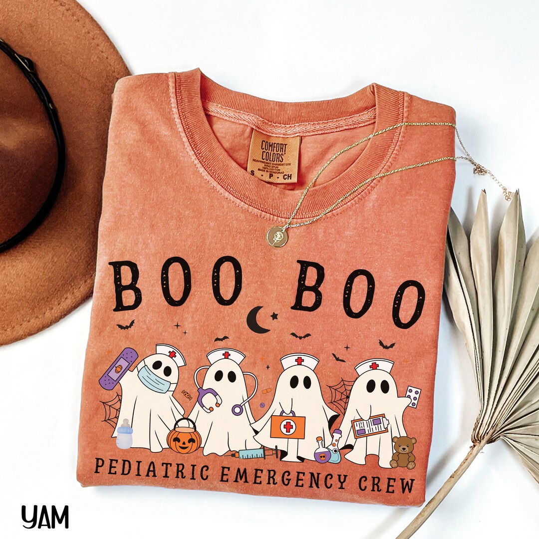 Peds Emergency Crew Halloween Comfort Colors® Shirt,pediatric Emergency ...
