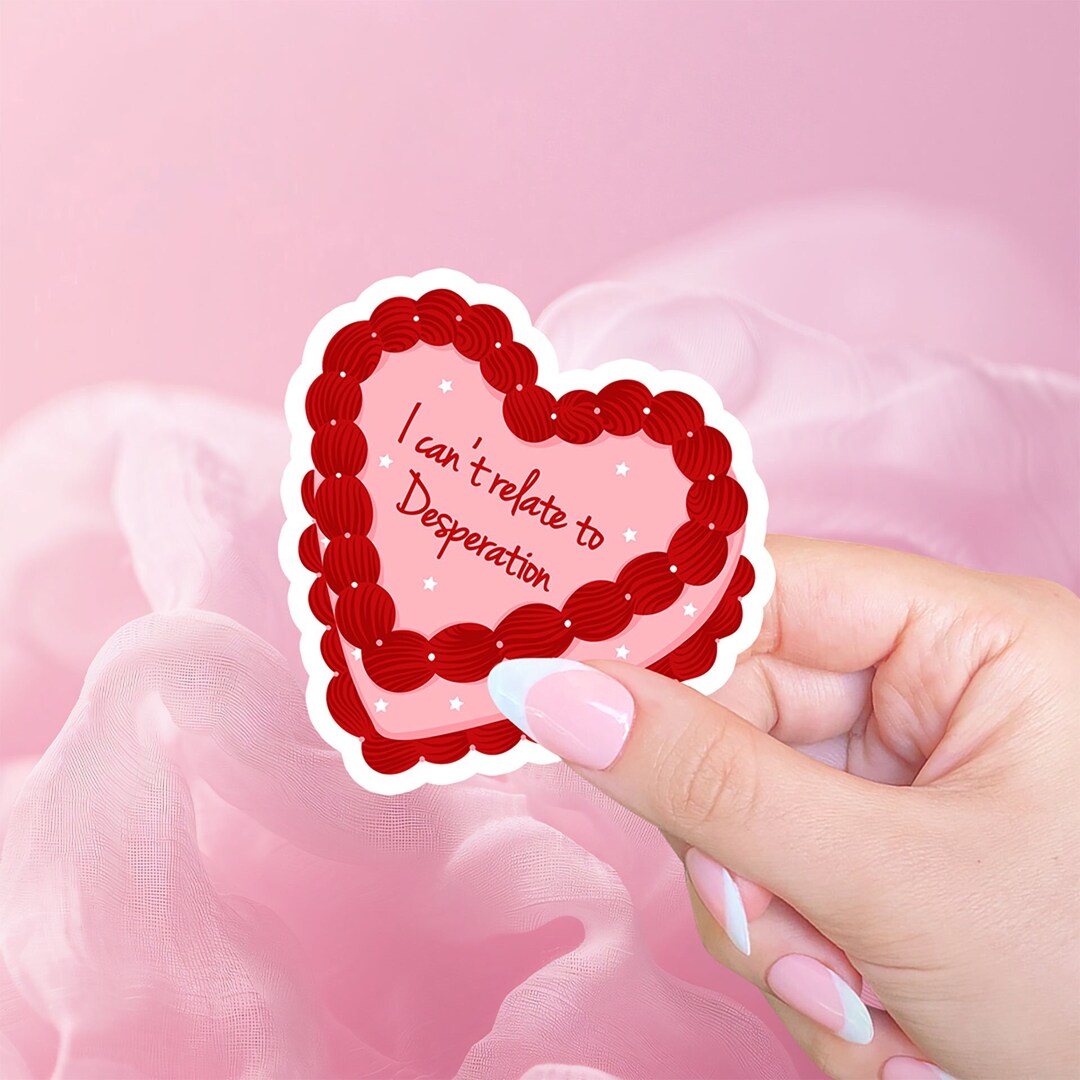 I Can't Relate to Desperation Die Cut Sticker Kawaii, Sabrina Carpenter, Laptop Stickers ...