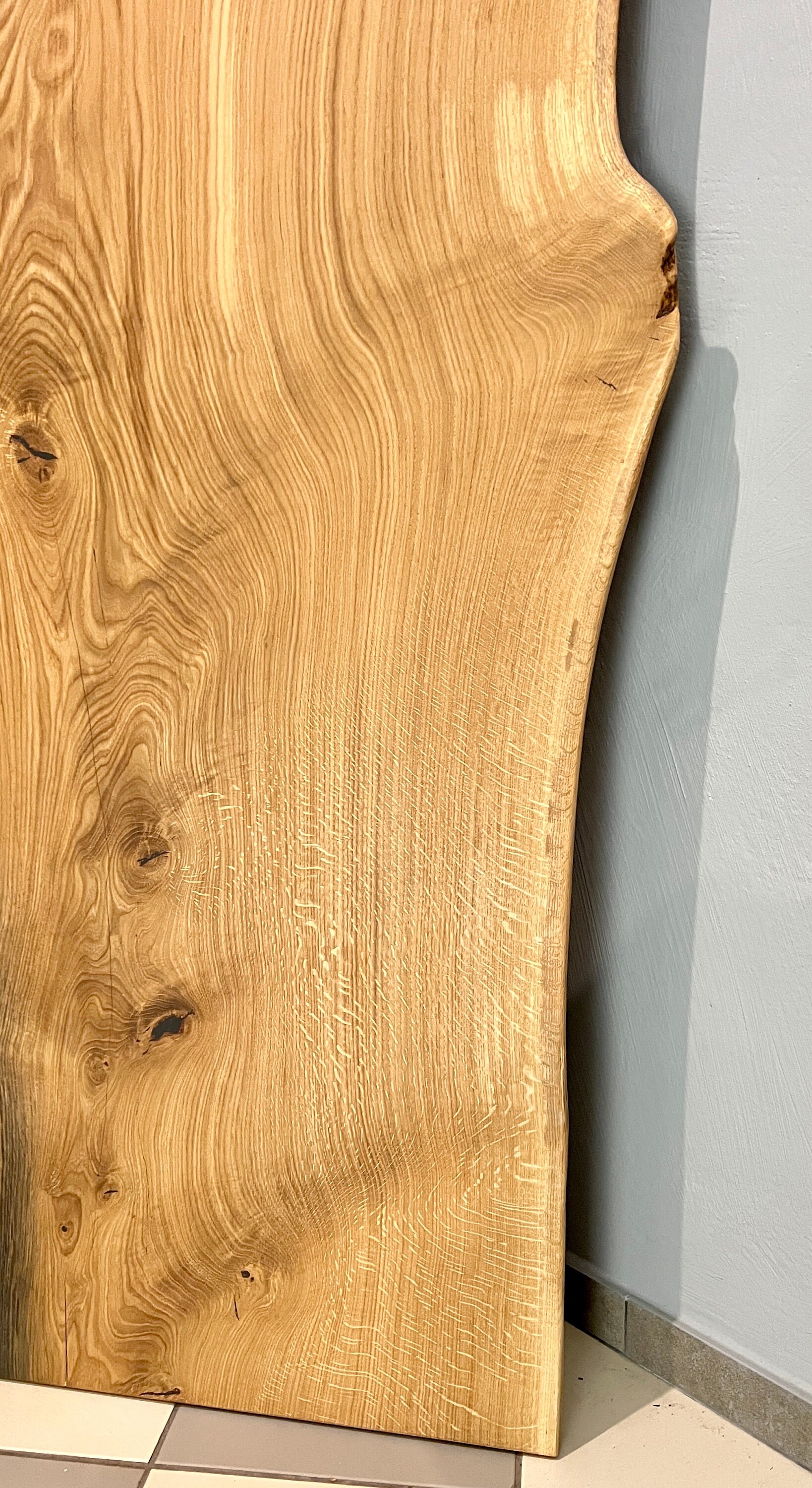 164 X 80cm Solid Oak Table Top With Live Edges. Oak Desktop, Ready to ...