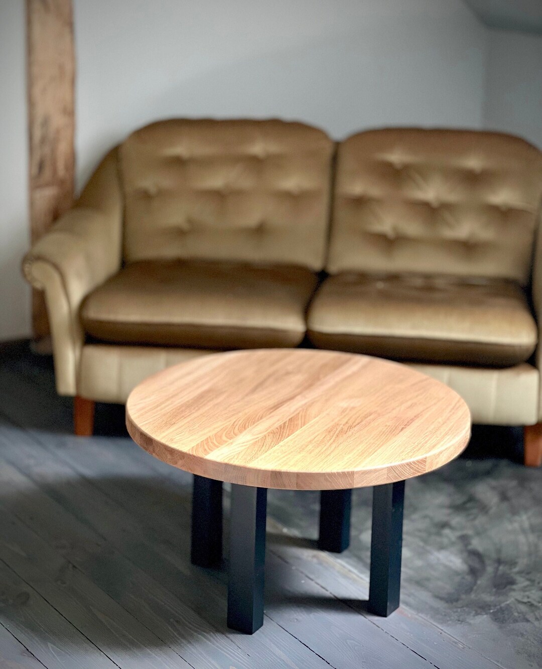 70cm Solid Oak Coffee Table, Wine Table, Small Coffee Table, Solid ...