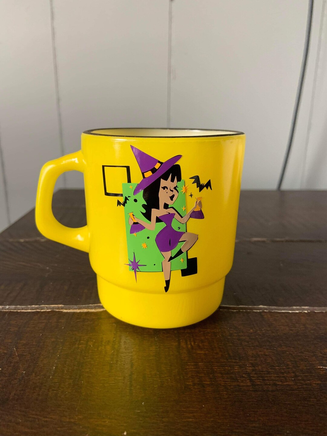 MCM Cute Witch Pyrex Decal - Etsy