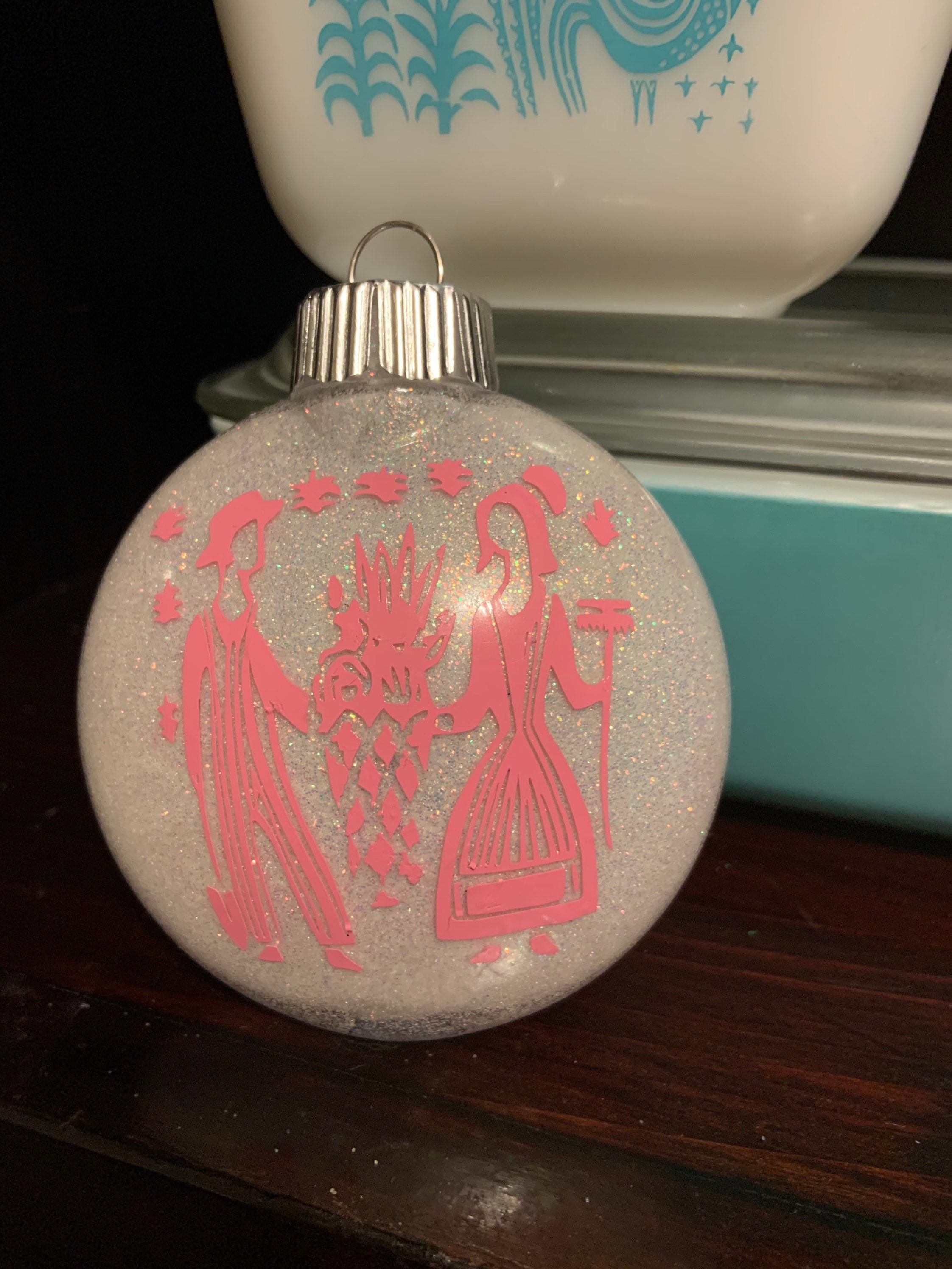 Pyrex Butterprint Inspired Christmas Ornament | Etsy