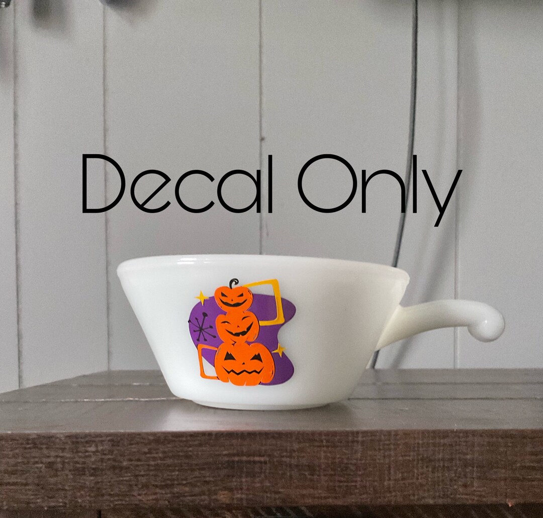 MCM Halloween Pyrex Decal - Etsy