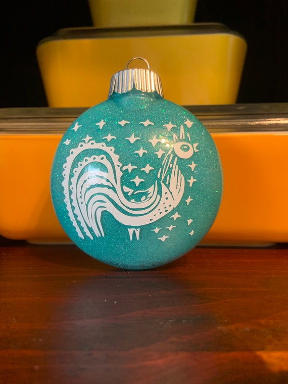 Pyrex Rooster Inspired Christmas Ornament | Etsy