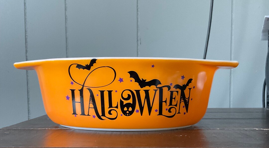 Halloween Pyrex Decal - Etsy