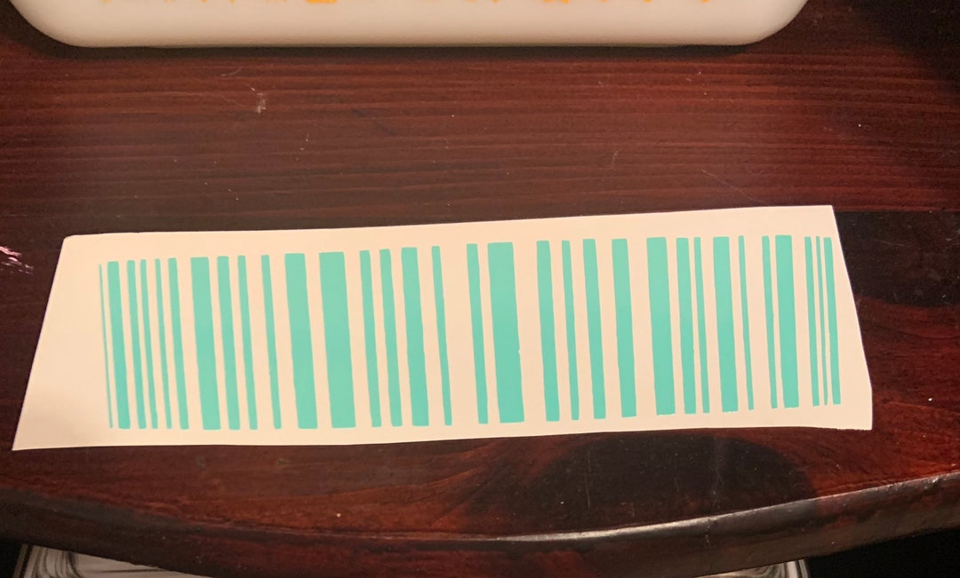 Pyrex Barcode Inspired Decal - Etsy
