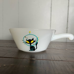 MCM Cat Outerspace Pyrex Decal - Etsy