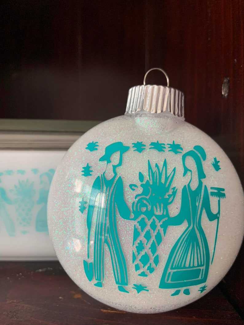 Pyrex Butterprint Inspired Christmas Ornament - Etsy