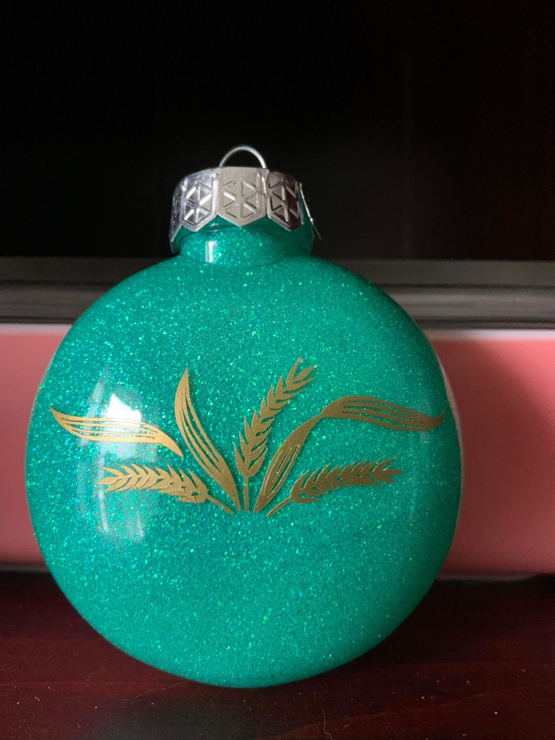 Pyrex Green Wheat Inspired Ornament - Etsy
