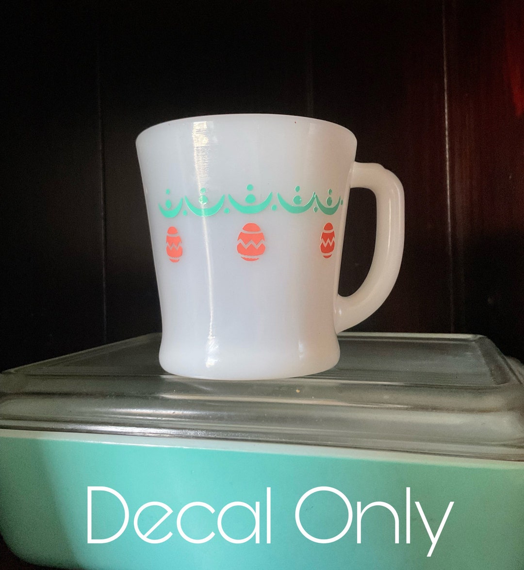 Pyrex Easter Garland Decal - Etsy