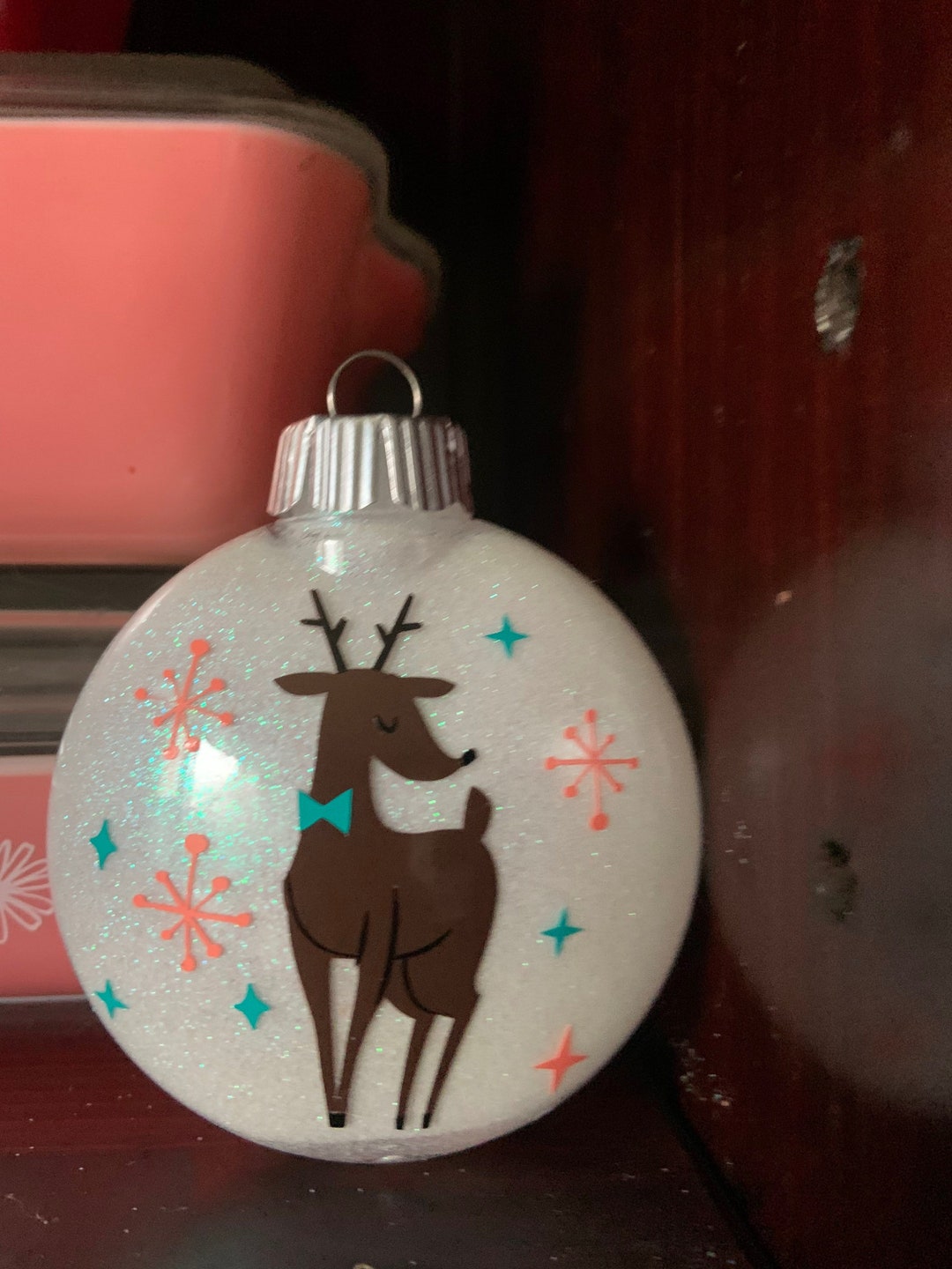 MCM Deer Inspired Ornament - Etsy