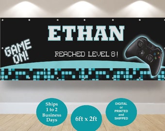 Level up Party Backdrop - Etsy