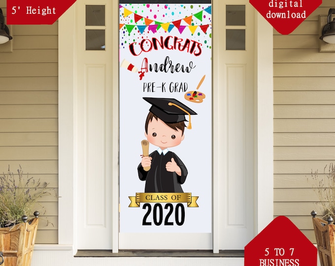 1st Grade Graduation Door Banner, 1st Grade Graduation Party Banner ...