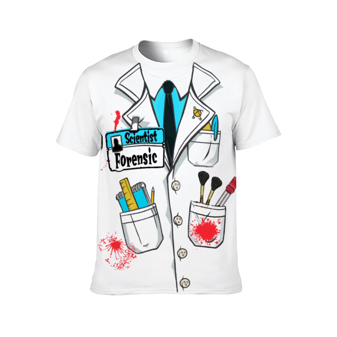 Funny Forensic Scientist Lab Coat T-shirt for Forensic Laboratory ...