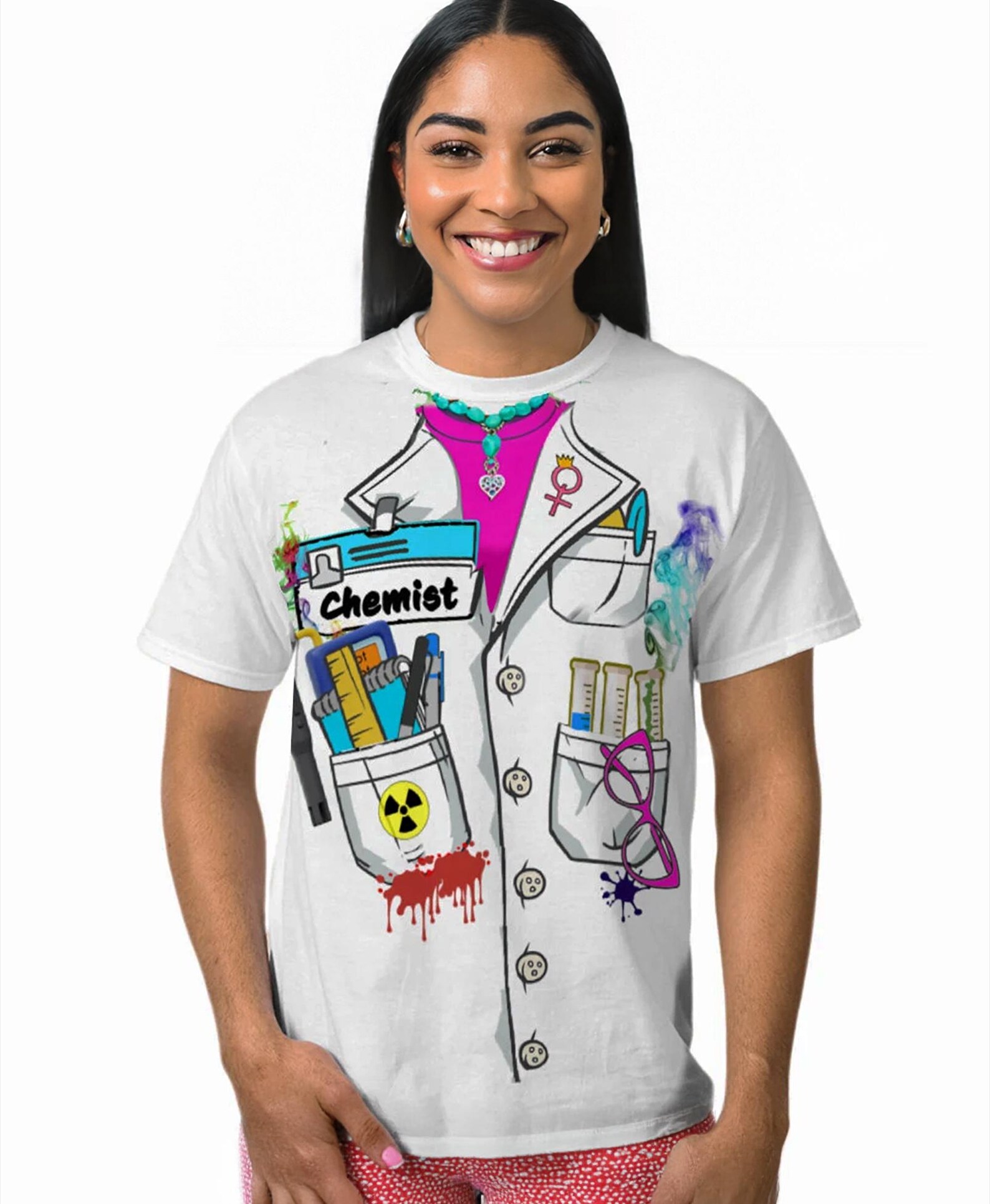 Women Science Chemistry Lab Coat T-shirt, Women in Science Shirt, Woman ...