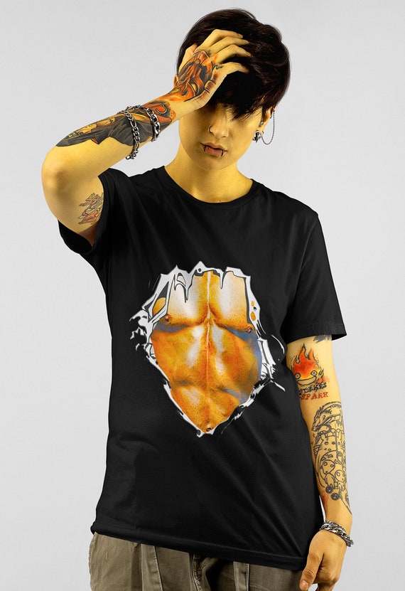 Fake Six Pack Abs Ripped Funny T-shirt. Cooles Geschenk für | Etsy