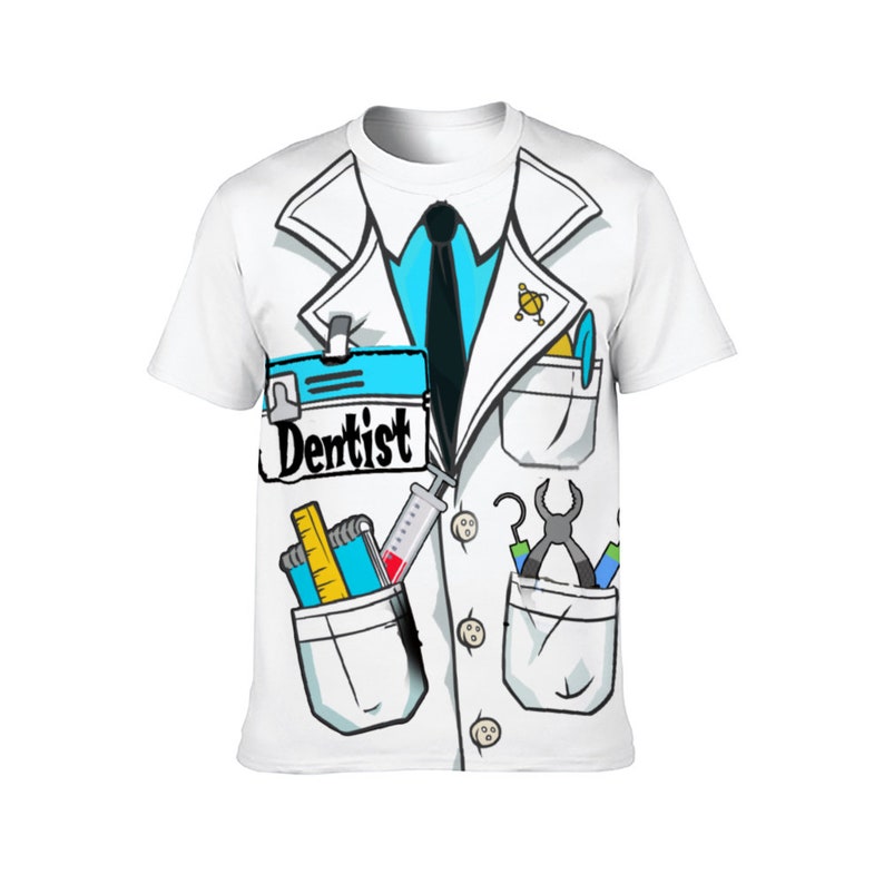 Dentist Lab Coat Funny Custom Shirts Unisex All Over Print T-shirt - Etsy