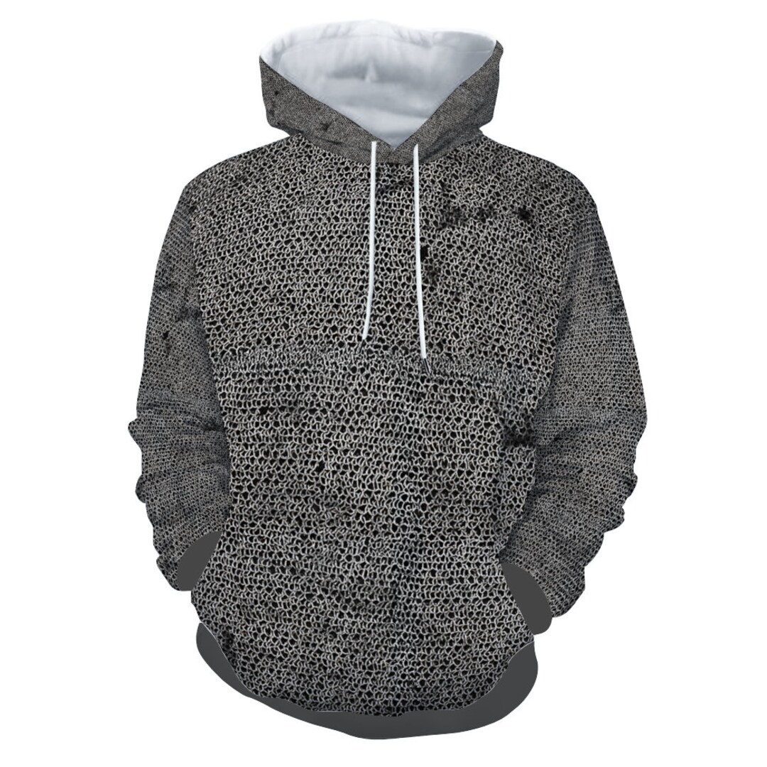 Chain Mail Hoodie, Medieval Knight Chainmail Cosplay Top, Fantasy Role ...