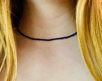 Navy Blue Choker - Etsy