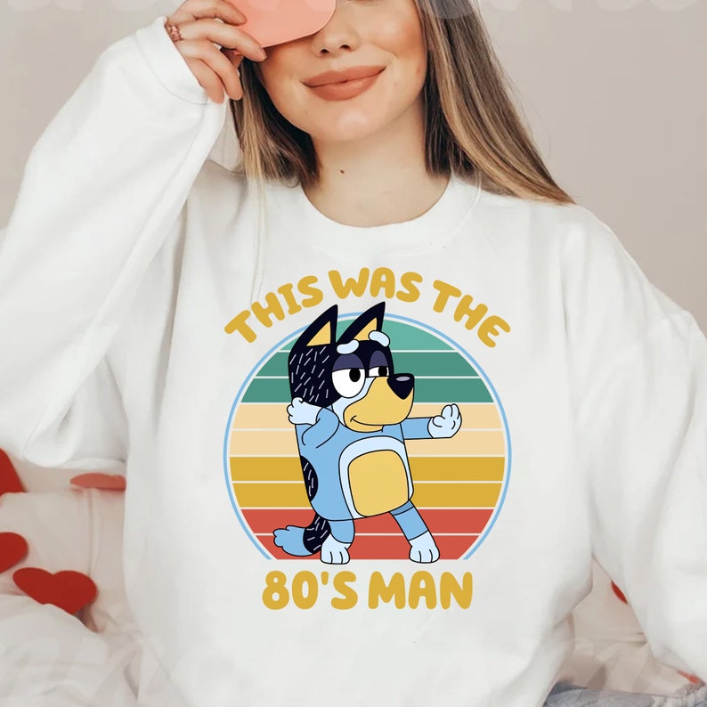 This Was the 80's Man PNG, Bluey Dad PNG, Bluey Family Png, Bluey ...