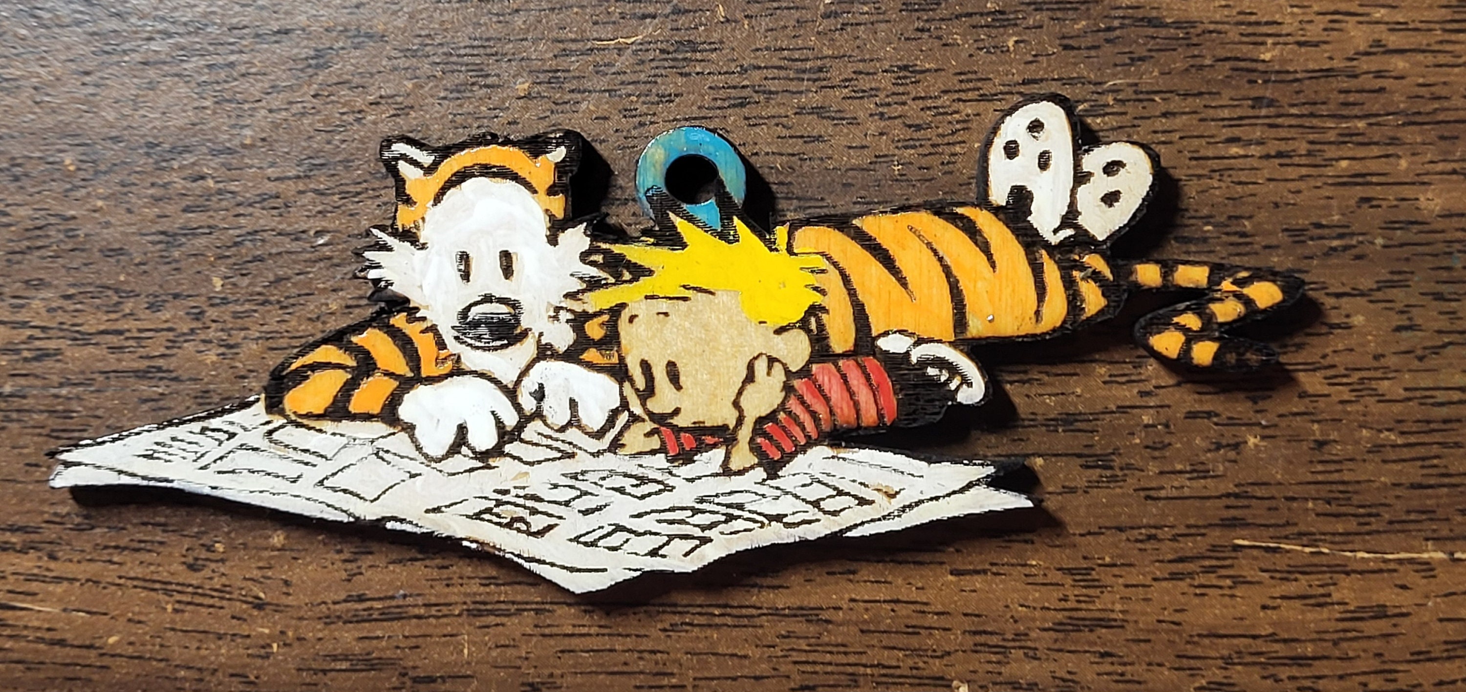 Calvin and Hobbes Reading Newspaper Ornament - Etsy