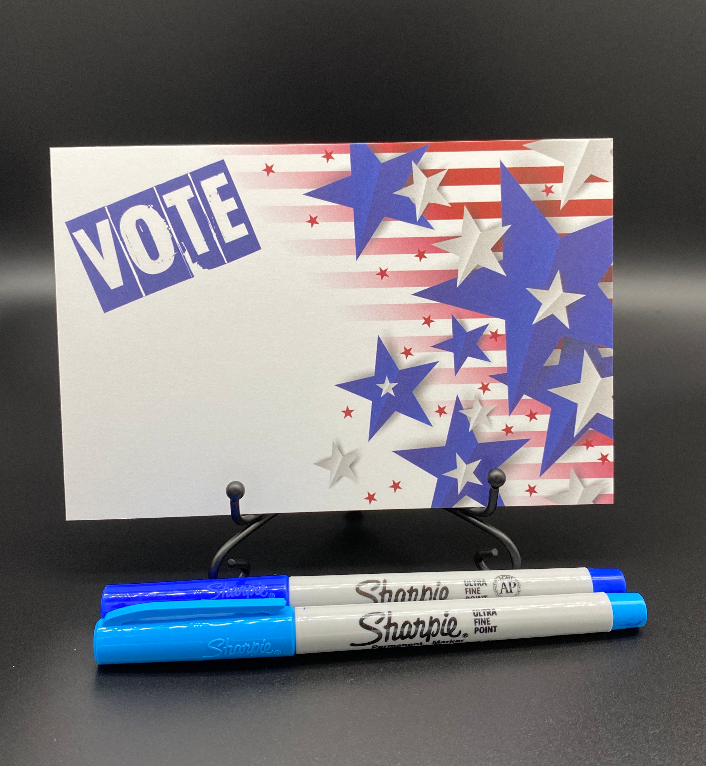 Vote Stars and Stripes, Blue Wave Postcard, Postcards to Voters, Fill ...