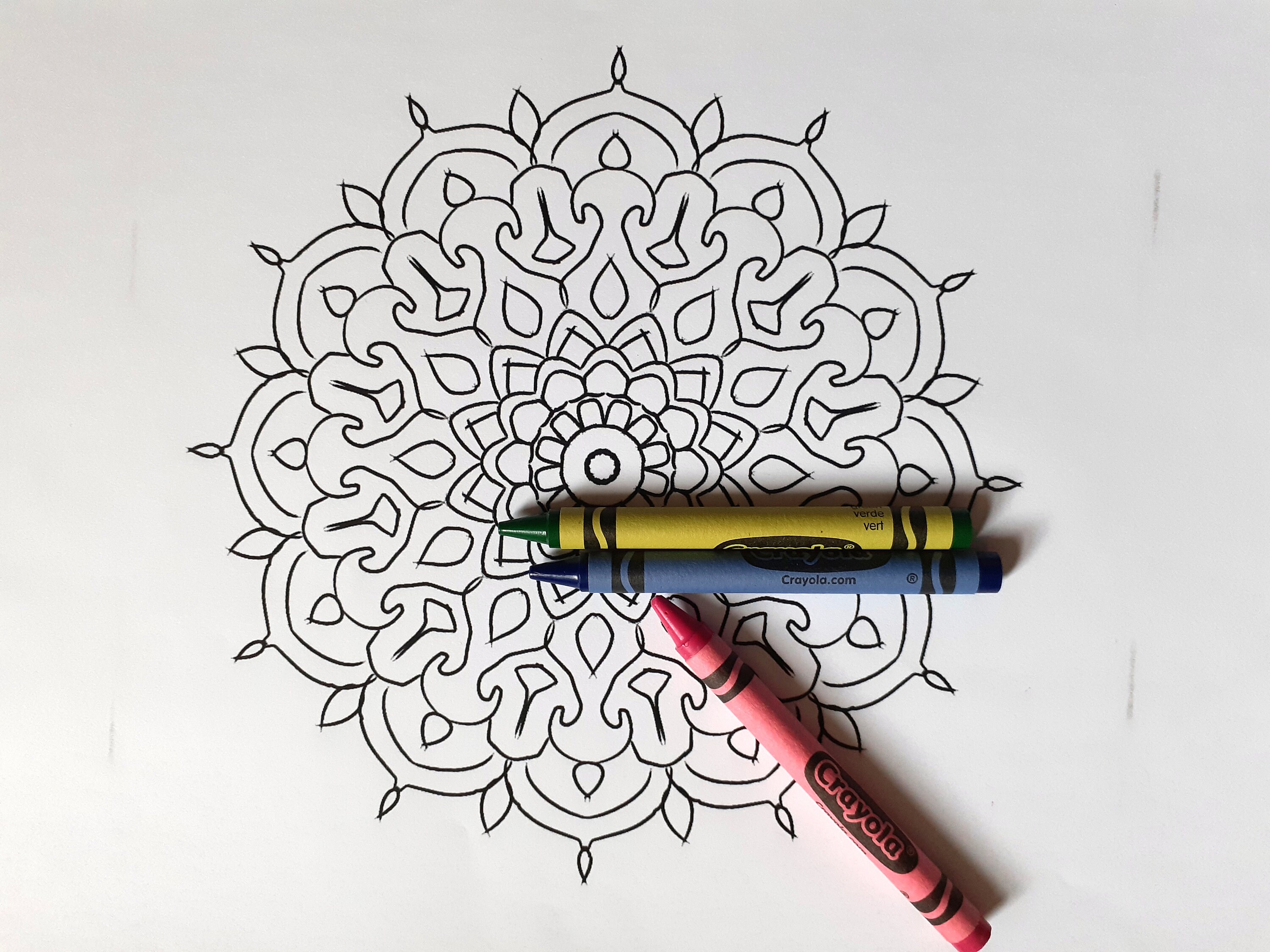 Mandala Coloring Book, Digital Coloring Pages for Adults and Kids ...