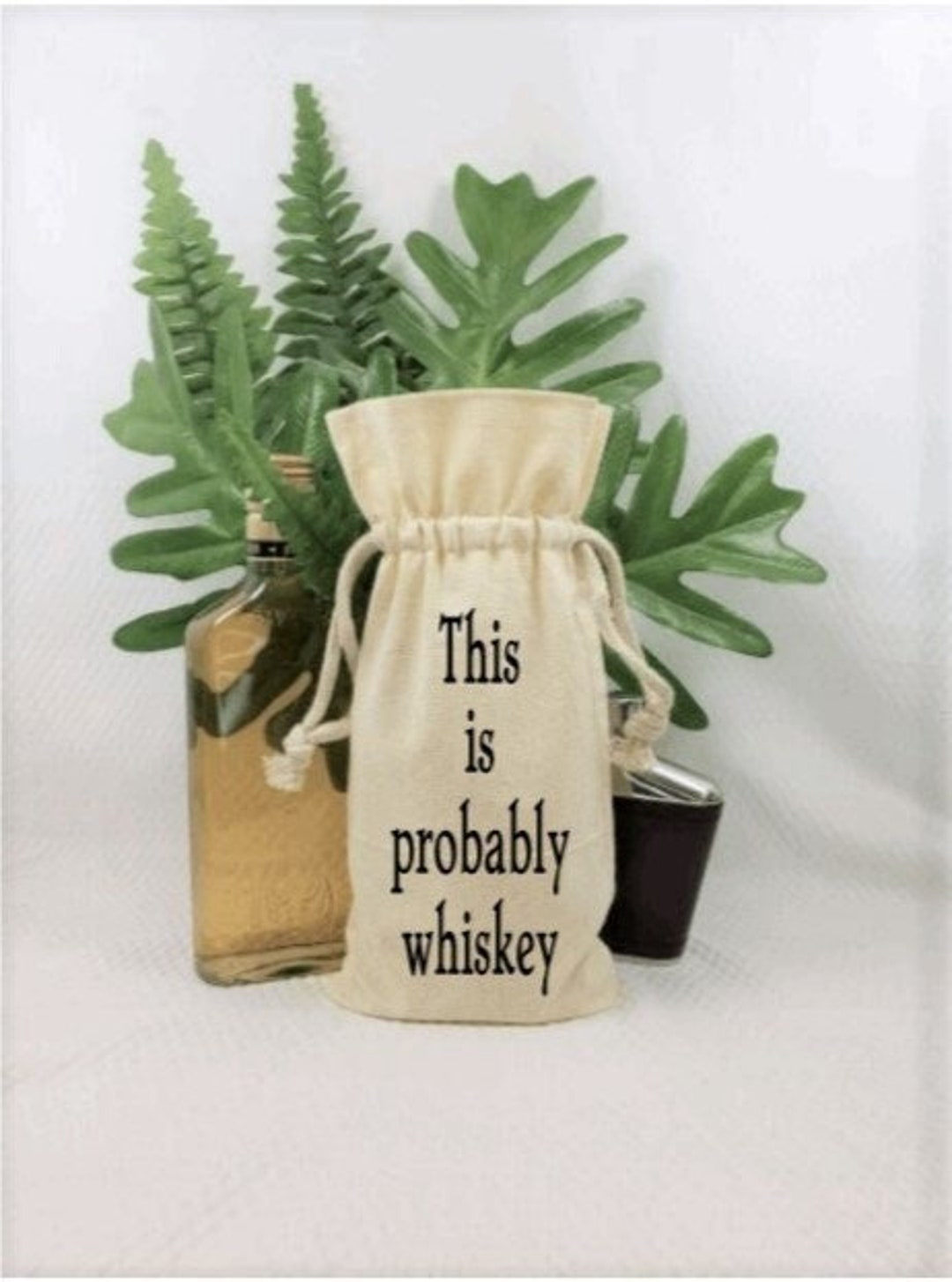 Funny Whiskey Bag, Liquor Gift Bag, Whiskey Bottle Bag, Alcohol Pint ...