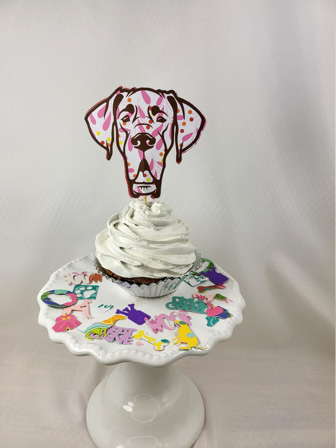 Great Dane Confetti, Great Dane Cupcake Toppers, Puppy Party, Dog Party ...