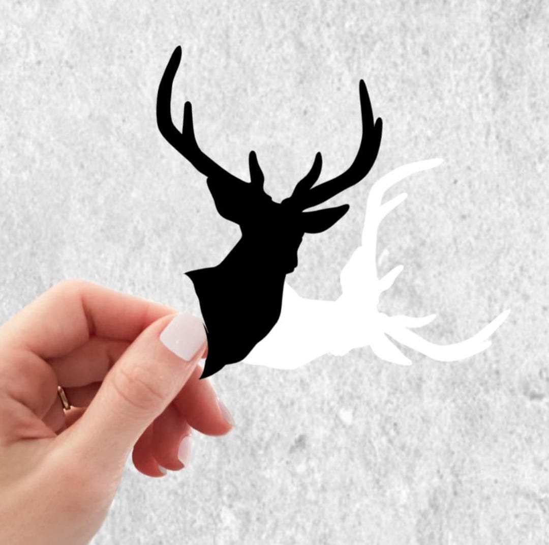 Deer Head Stickers: Water-resistant Labels for Bottles, Party Favors - Etsy