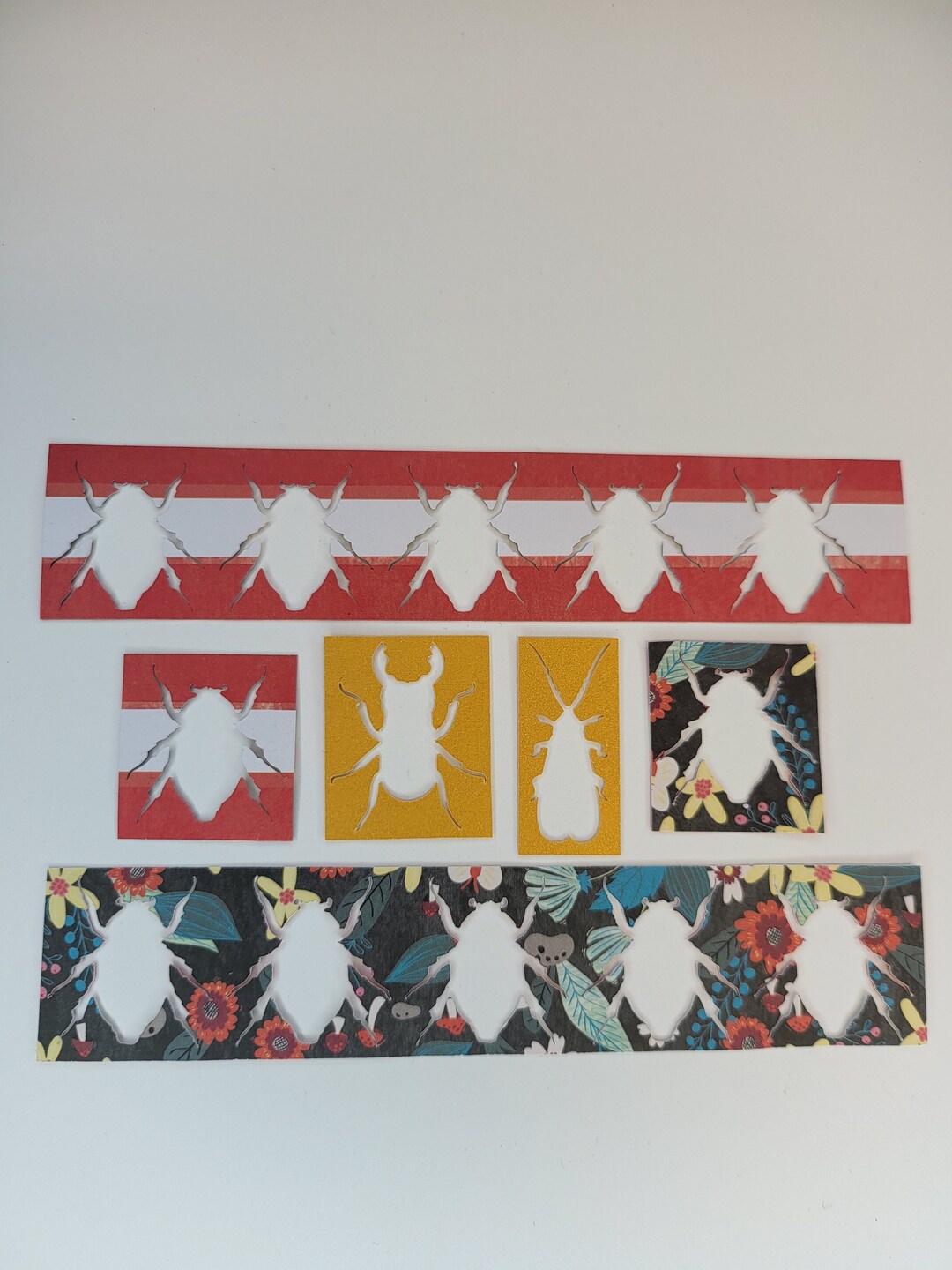 Insect Bug Theme Confetti, Cardstock Paper Die Cut Outs, Kids Birthday ...