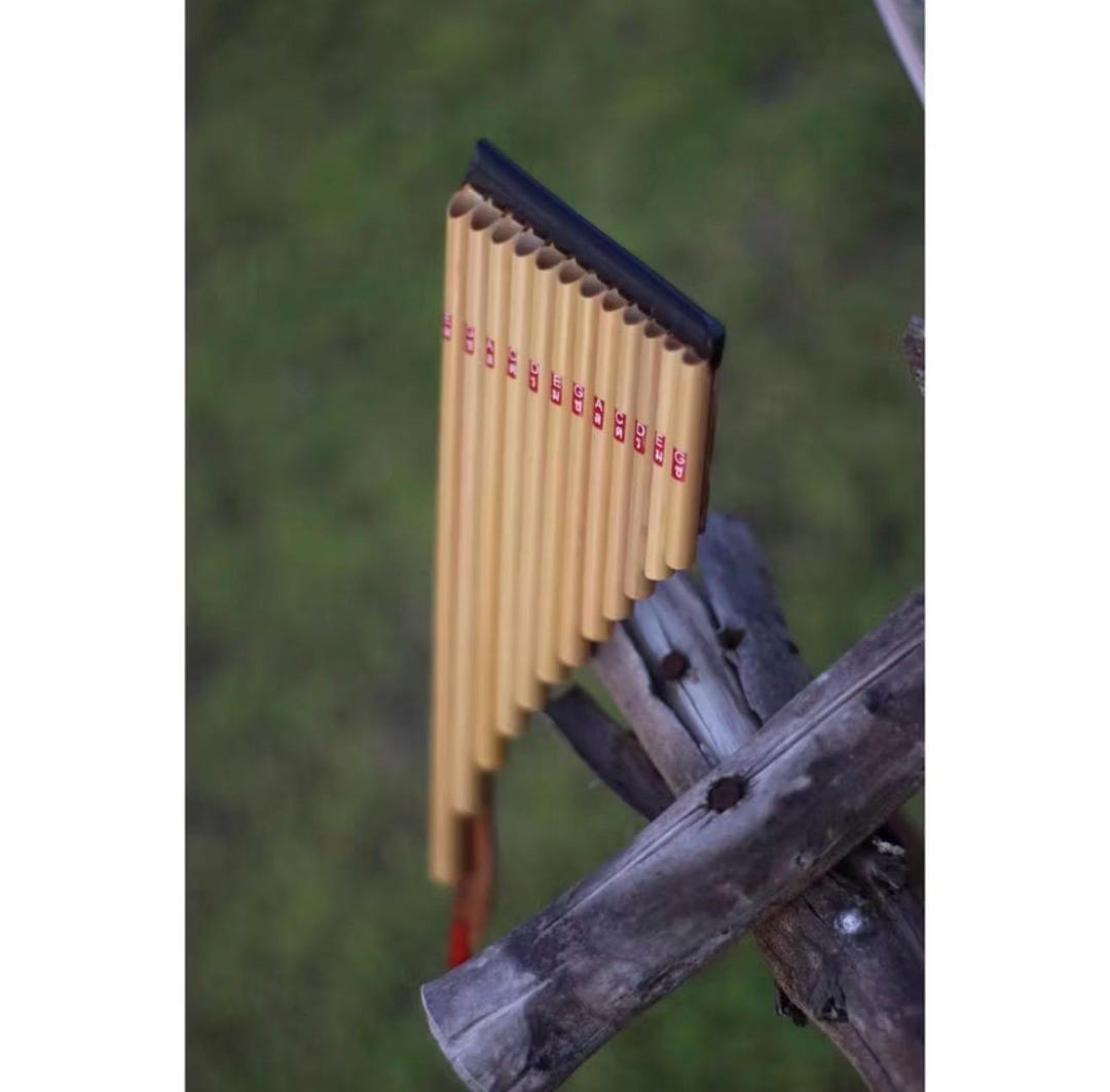 Traditional Peruvian Music Instrument Pan Flute From Thailand - Etsy